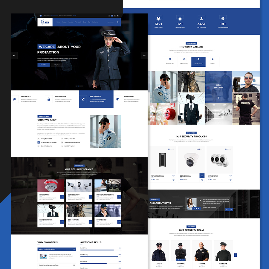 Hawkeye - Security Services & Guarding HTML Template by webstrot | ThemeForest
